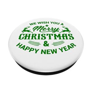 CHRISTMAS DECO NEW YEAR'S EVE GREETINGS WOMENS MENS KIDS PopSockets Swappable PopGrip