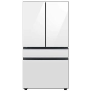 samsung rf29bb860012 29 cu. ft. white glass bespoke 4-door french door refrigerator