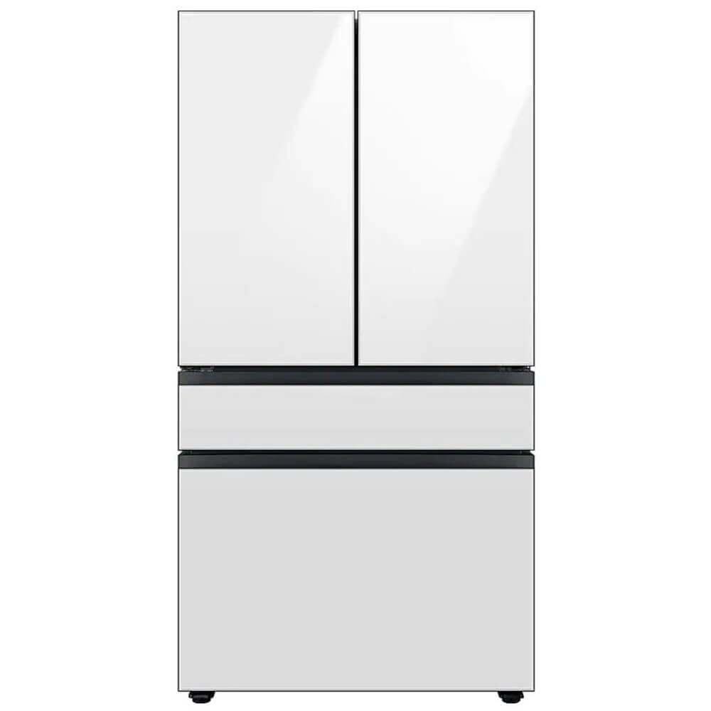 SAMSUNG RF29BB860012 29 Cu. Ft. White Glass Bespoke 4-Door French Door Refrigerator