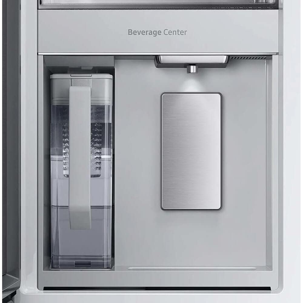 SAMSUNG RF29BB860012 29 Cu. Ft. White Glass Bespoke 4-Door French Door Refrigerator