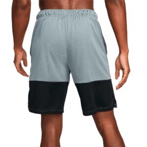 Nike Men's Dri-FIT Knit Hybrid 9" Training Shorts (as1, Alpha, xx_l, Regular, Regular, Gray)