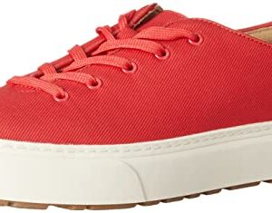 Amazon Essentials Women's Lace Up Sneaker, Red, 9