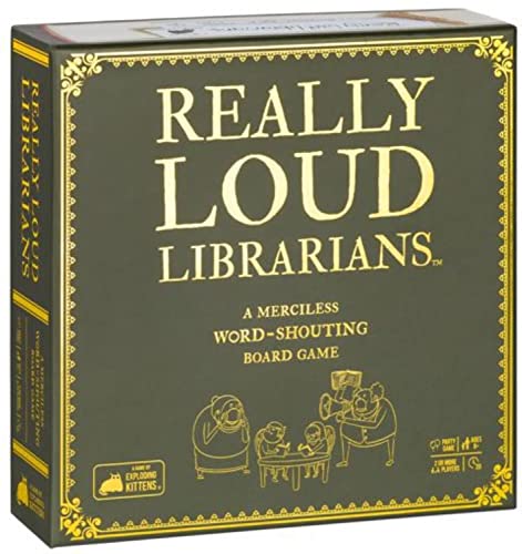 Exploding Kittens Presents Really Loud Librarians - Fast-Paced Board Games for Adults and Kids Age 8 and Up, Perfect Family Night Fun & Parties, Word-Shouting Family Games, Easy to Learn Outdoor Games