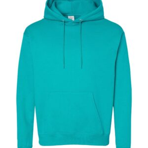 Hanes Mens Ecosmart Hooded Sweatshirt, M, Athletic Teal