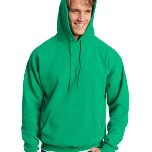 Hanes Mens Ecosmart Hooded Sweatshirt, M, Athletic Teal