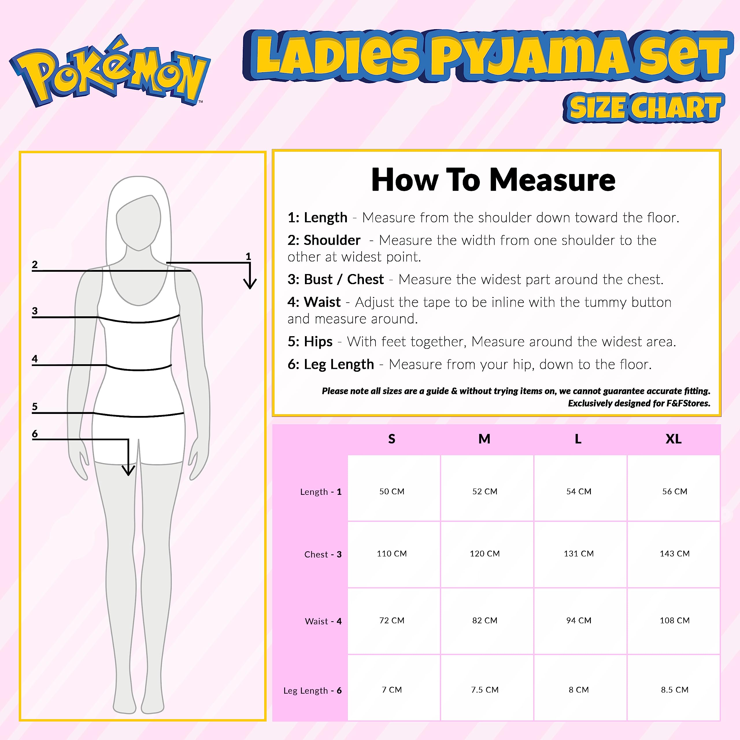 Pokemon Pyjamas for Women Teenagers Summer Pikachu Ladies Lounge Wear Sets 2 Piece (as1, alpha, l, regular, regular, Standard, Grey/Pink)