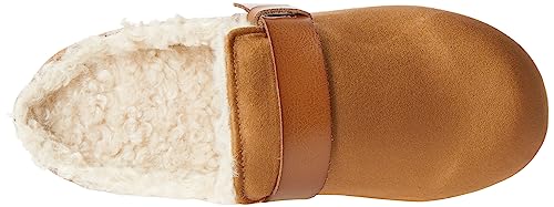 Amazon Essentials Women's Shearling Mule, Tan Suede, 7.5