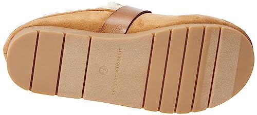 Amazon Essentials Women's Shearling Mule, Tan Suede, 7.5