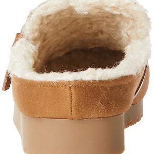 Amazon Essentials Women's Shearling Mule, Tan Suede, 7.5