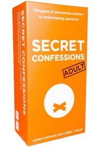 secret confessions: adult party game - the game of anonymous answers to embarrassing questions, ideal for game night, adult games, card games for adults