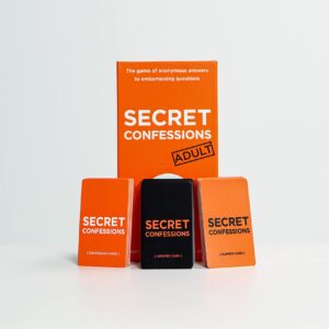 Secret Confessions: Adult Party Game - The Game of Anonymous Answers to Embarrassing Questions, Ideal for Game Night, Adult Games, Card Games for Adults