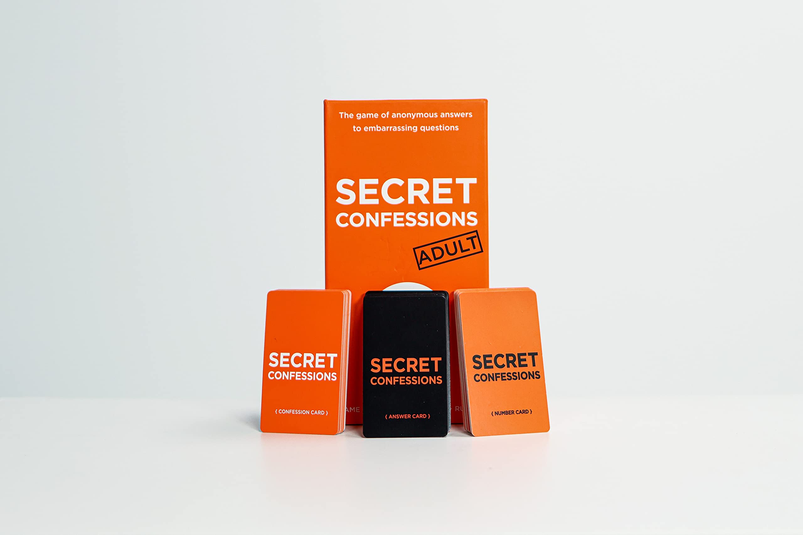 Secret Confessions: Adult Party Game - The Game of Anonymous Answers to Embarrassing Questions, Ideal for Game Night, Adult Games, Card Games for Adults