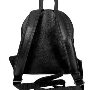 NGF Genuine Leather Backpack Bag for Men's & Women Multi-functional Purse Elegant Daypack Soft Leather Travel Shoulder Fashion Bag Office, Shopping, Trip - Black