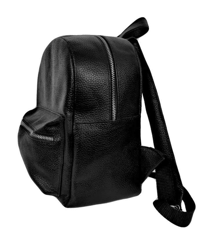 NGF Genuine Leather Backpack Bag for Men's & Women Multi-functional Purse Elegant Daypack Soft Leather Travel Shoulder Fashion Bag Office, Shopping, Trip - Black