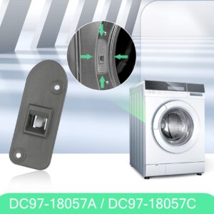 Upgrade DC97-18057C DC97-18057A Dryer Door Latch Compatible with sumsung Dryer Some Models (See Figure 3, 4, 5 for Details), Drop-proof, Waterproof, High-quality