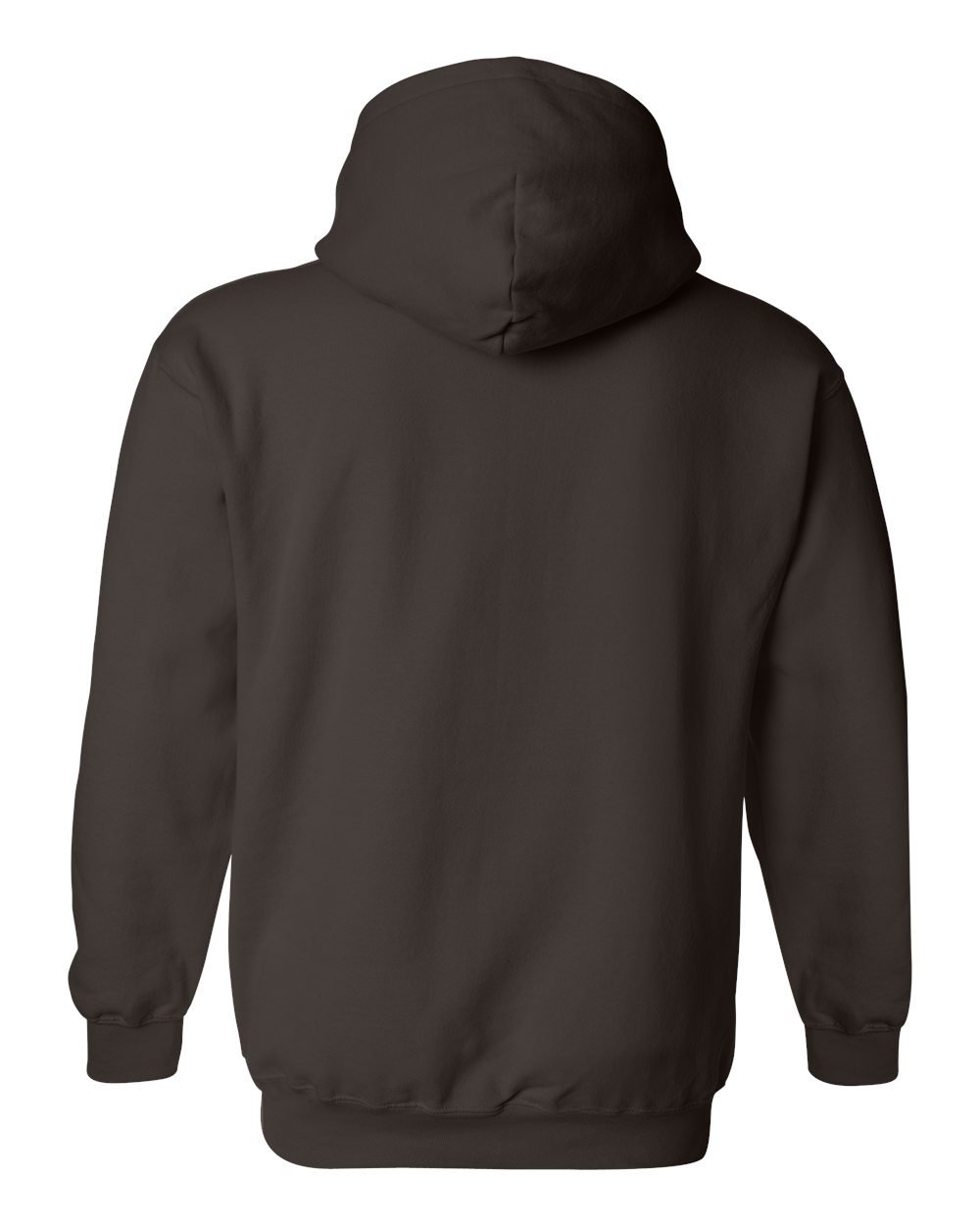 Gildan Men's Fleece Hooded -Sweatshirt, Style G18500 L DARK CHOCOLATE