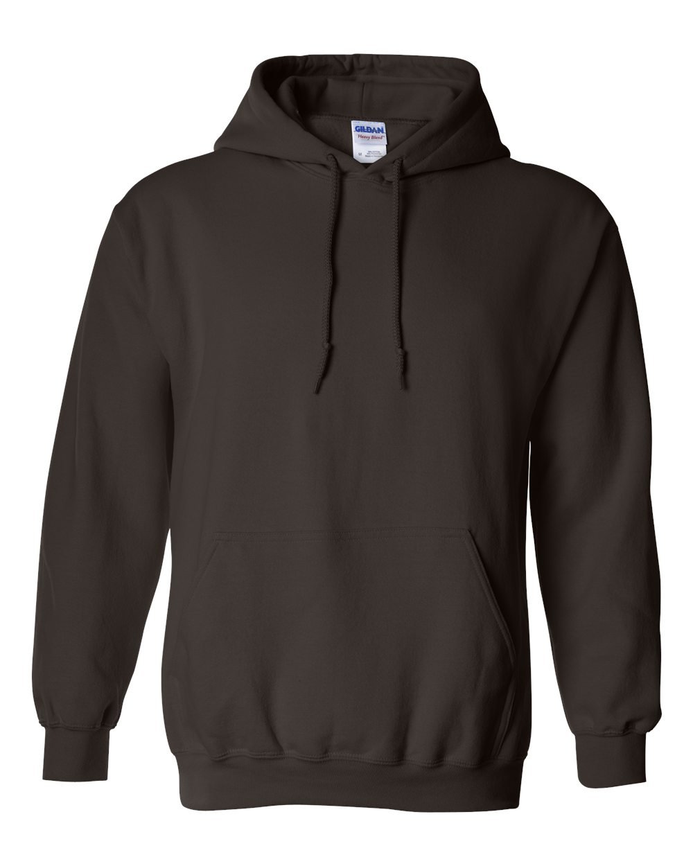 Gildan Men's Fleece Hooded -Sweatshirt, Style G18500 L DARK CHOCOLATE