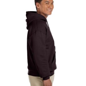 Gildan Men's Fleece Hooded -Sweatshirt, Style G18500 L DARK CHOCOLATE