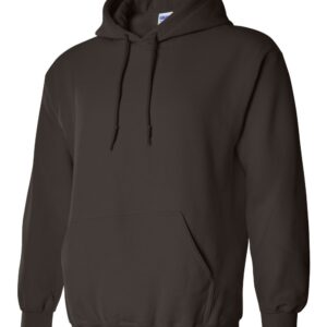 Gildan Men's Fleece Hooded -Sweatshirt, Style G18500 L DARK CHOCOLATE