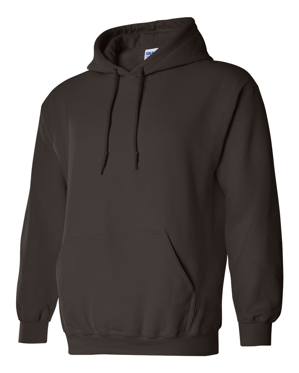 Gildan Men's Fleece Hooded -Sweatshirt, Style G18500 L DARK CHOCOLATE