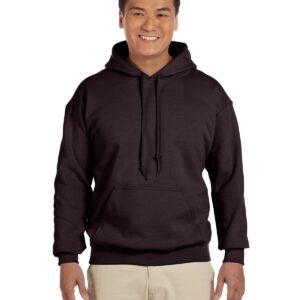 Gildan Men's Fleece Hooded -Sweatshirt, Style G18500 L DARK CHOCOLATE