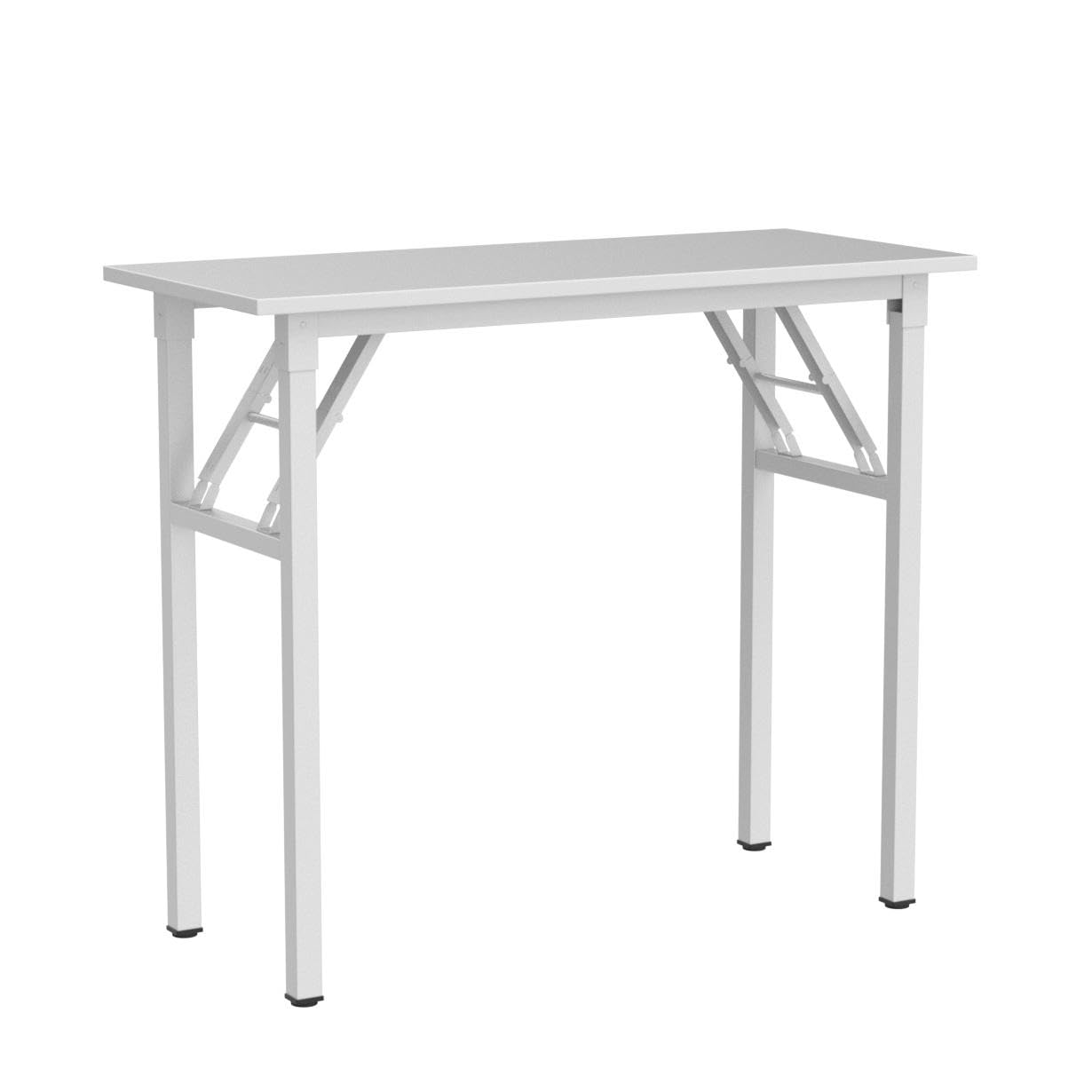 Need Small Desk 31 1/2" No Assembly Foldable Writing Table,Sturdy and Heavy Duty Folding Computer Desks for Small Space/Home Office/Dormitory AC5DW(80 * 40)