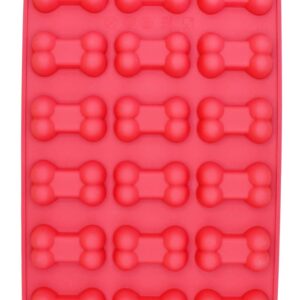 TopolMold 3-Pack 3D Dog Bone Candy Melt Silicone Mold (Puppy Treats, Chocolate Fondant, Candy Making Mould) - Oven Safe, Freezer Safe, Food-Grade 18-Cavity