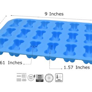 TopolMold 3-Pack 3D Dog Bone Candy Melt Silicone Mold (Puppy Treats, Chocolate Fondant, Candy Making Mould) - Oven Safe, Freezer Safe, Food-Grade 18-Cavity