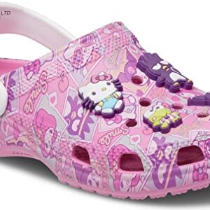 Crocs Unisex Classic Hello Kitty Clog, Pink, Numeric_8 US Men