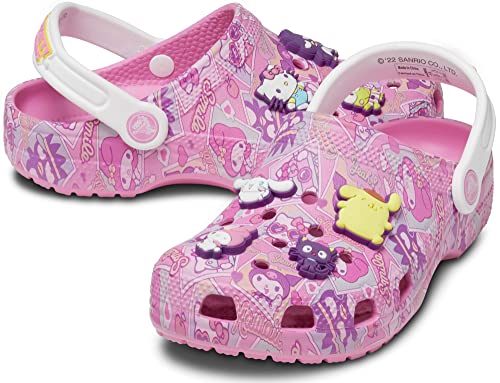 Crocs Unisex Classic Hello Kitty Clog, Pink, Numeric_8 US Men