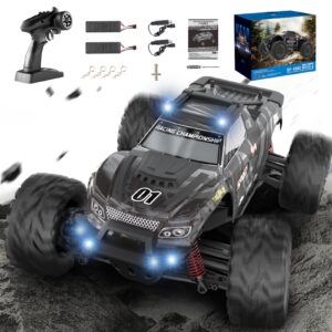 fuuy rc cars for adults 1:10 large remote control car 45kph high-speed rc truck with 2 batteries all terrain waterproof off road fast rc car with 550 power motor toys gift for youth