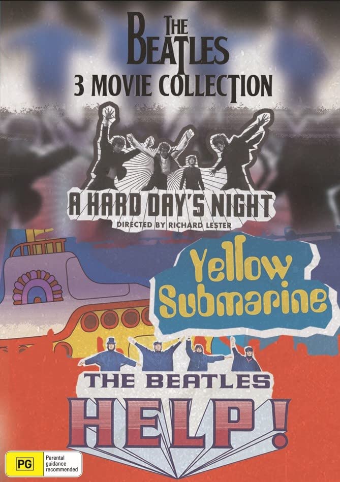 The Beatles - 3 Movie Collection - Yellow Submarine / HELP! / A Hard Day's Night - DVD Set