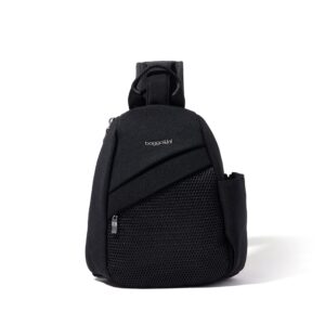 baggallini medium sling backpack - lightweight sling bag with convertible adjustable shoulder strap