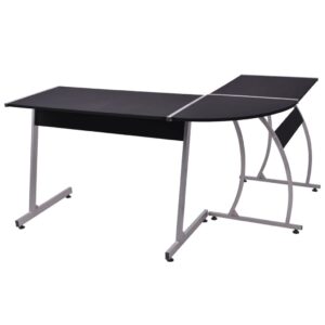 YUHI-HQYD Corner Desk,Computer Desk,Gaming Desk,Home Office Desks,Studio Desk,Desk Corner Computer Desk Gaming Table Workstation for Home Office, L-Shaped Black.