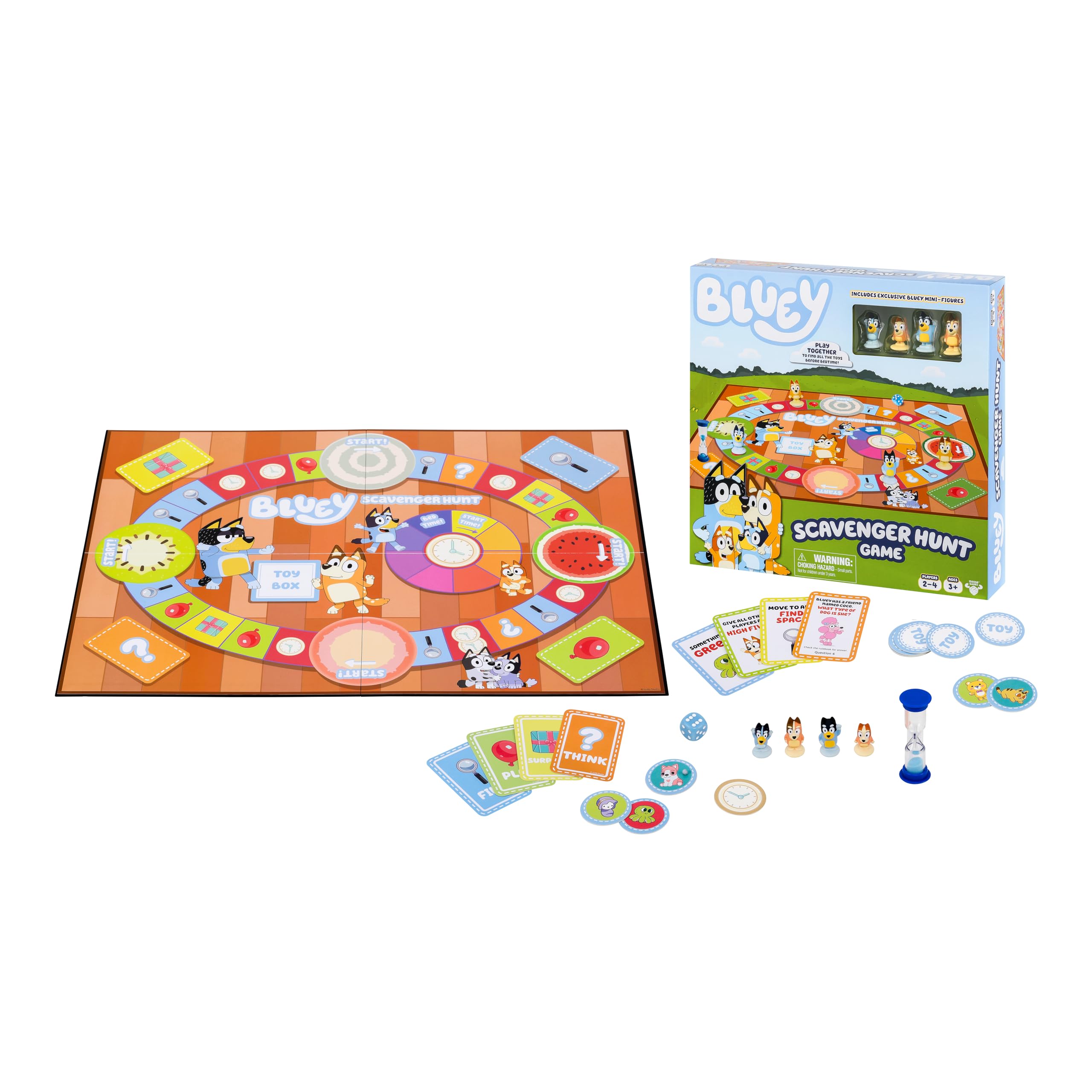 Bluey Scavenger Hunt Game. A Fun Board Game Full of Fun Activities to Perform, Things to Find and Questions to Answer