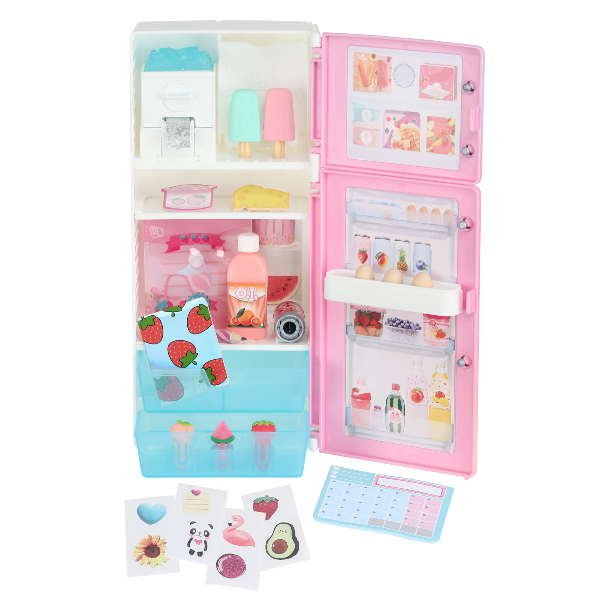 REAL LITTLES My Rainbow Collection, Roller Case, Fridge and Locker Desk Caddies in One Pack! Plus 57 Mini Toy Surprises! | Amazon Exclusive