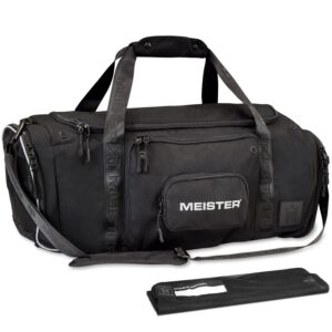 meister duffel bag, black, 22” x 10” x 11” // 40l capacity