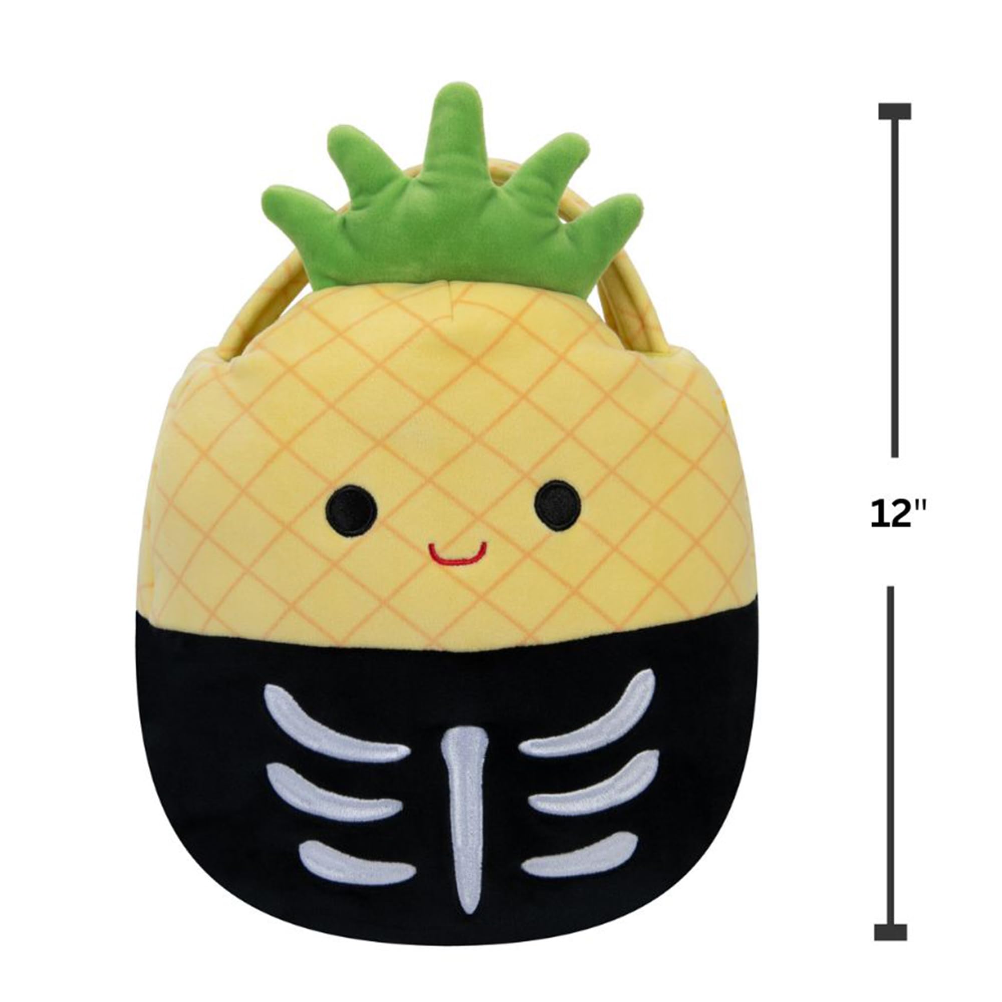 Squishmallows Original Maui the Skeleton Pineapple Treat Pail - Ultrasoft Official Jazwares Plush Treat Pail