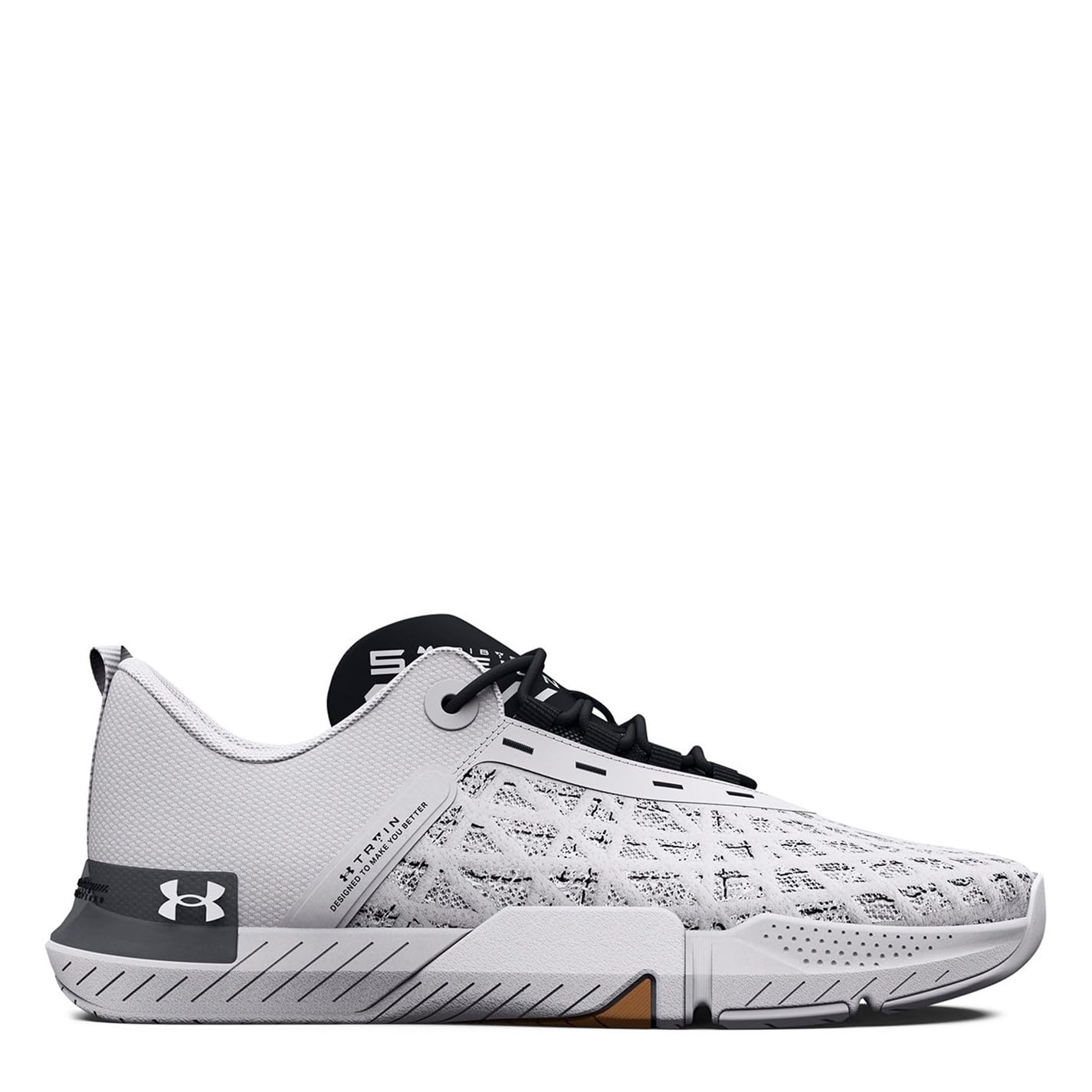 Under Armour Tribase Reign 5 White/Black/White 10 D (M)