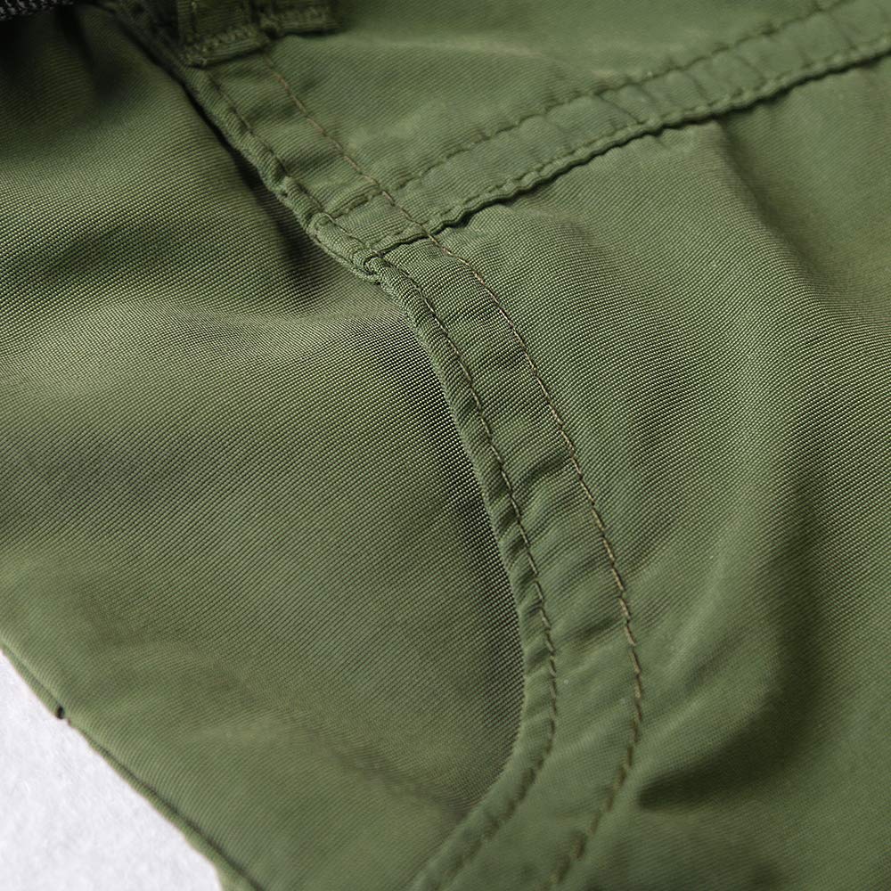 OCHENTA Boys' Quick Dry Cargo Hiking Shorts Elastic Waist Toddler Athletic Outdoor Scout Fishing Army Green Tag 110-3T/4T