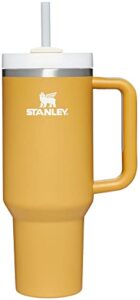 stanley quencher h2.0 flowstate stainless steel vacuum insulated tumbler with lid and straw for water, iced tea or coffee, smoothie and more, yarrow, 40 oz