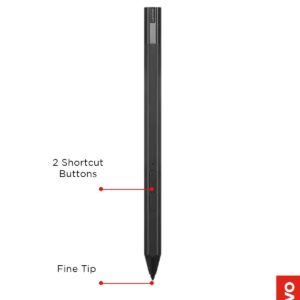 Lenovo Precision Pen 2 (Laptop) – USB-C Charging – Tilt Recognition – Pen is Only Compatible with Certain Devices, Iron Grey