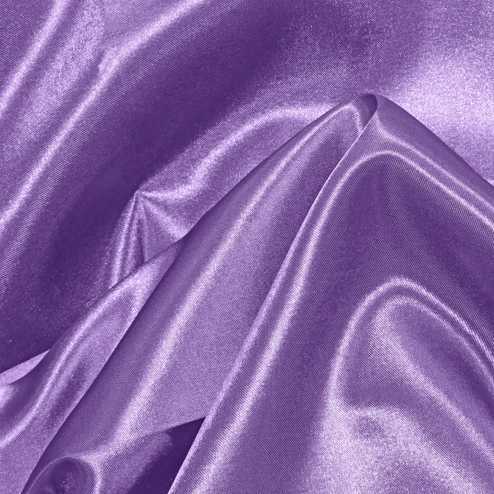 VACVELT Charmeuse Satin Fabric by The Yard, 60 Inch Wide Lavender Satin Fabric Shiny & Soft Cloth Fabric, Silky Satin Fabric for Bridal Dress, Wedding Decorations, Crafts, Sewing, Draping (1 Yard)