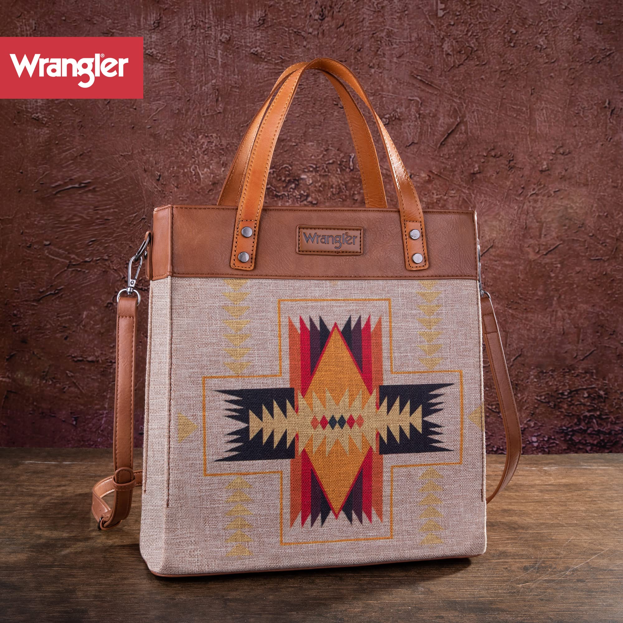 Montana West Wrangler Purses and Handbags for Women Tote Bag Vintage hand-woven Boho Aztec Bag Western Purses for Women WG54-8317AZ