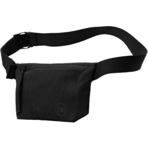 db journey the freya fanny pack | large | black out | quick release buckle, spacious main volume, laser cut front design