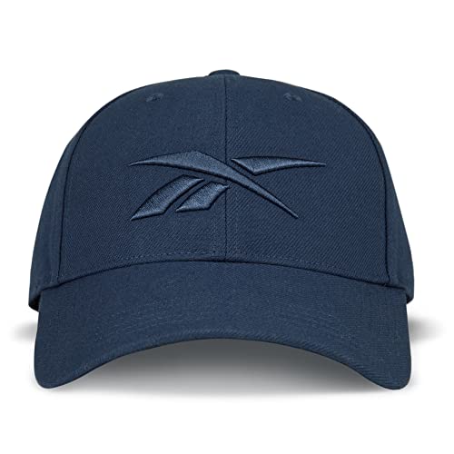 Reebok Medium Curved Brim with Breathable Design Classic Ballcap with Adjustable Snapback for Men and Women (One Size Fits Most), Batik Blue