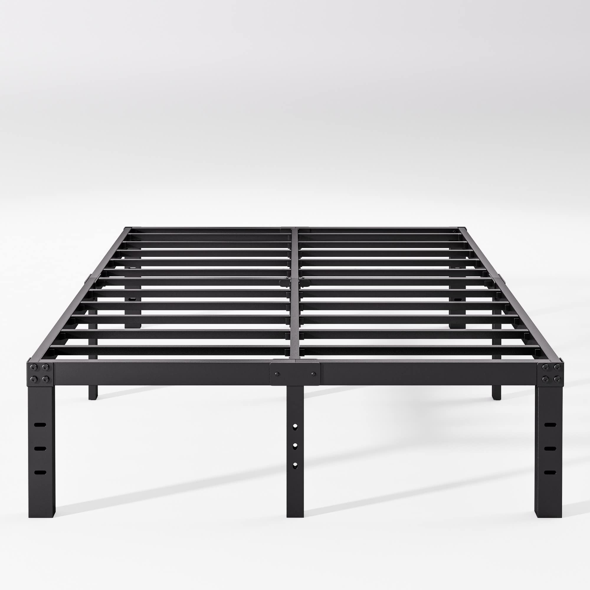 Neslime 14 Inch Full Size Bed Frame No Box Spring Needed, Heavy Duty Metal Platform Bed Frame Full, Heavy Duty, Easy Assembly and Noise Free, Black