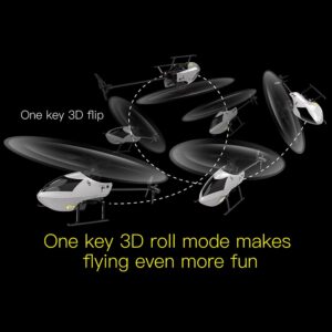 GoolRC C129 V2 RC Helicopter, 4 Channel Remote Control Helicopter with 6-Axis Gyro, 2.4GHz RC Aircraft with 3D Flips, Altitude Hold, One Key Take Off/Landing and 3 Batteries for Adults and Beginners