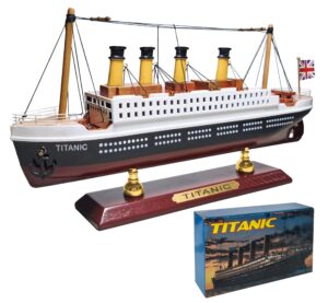 sailingstory wooden titanic model cruise ship liner 1/800 scale replica 12" titanic ship toys gifts