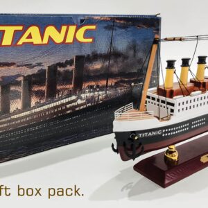 SAILINGSTORY Wooden Titanic Model Cruise Ship Liner 1/800 Scale Replica 12" Titanic Ship Toys Gifts